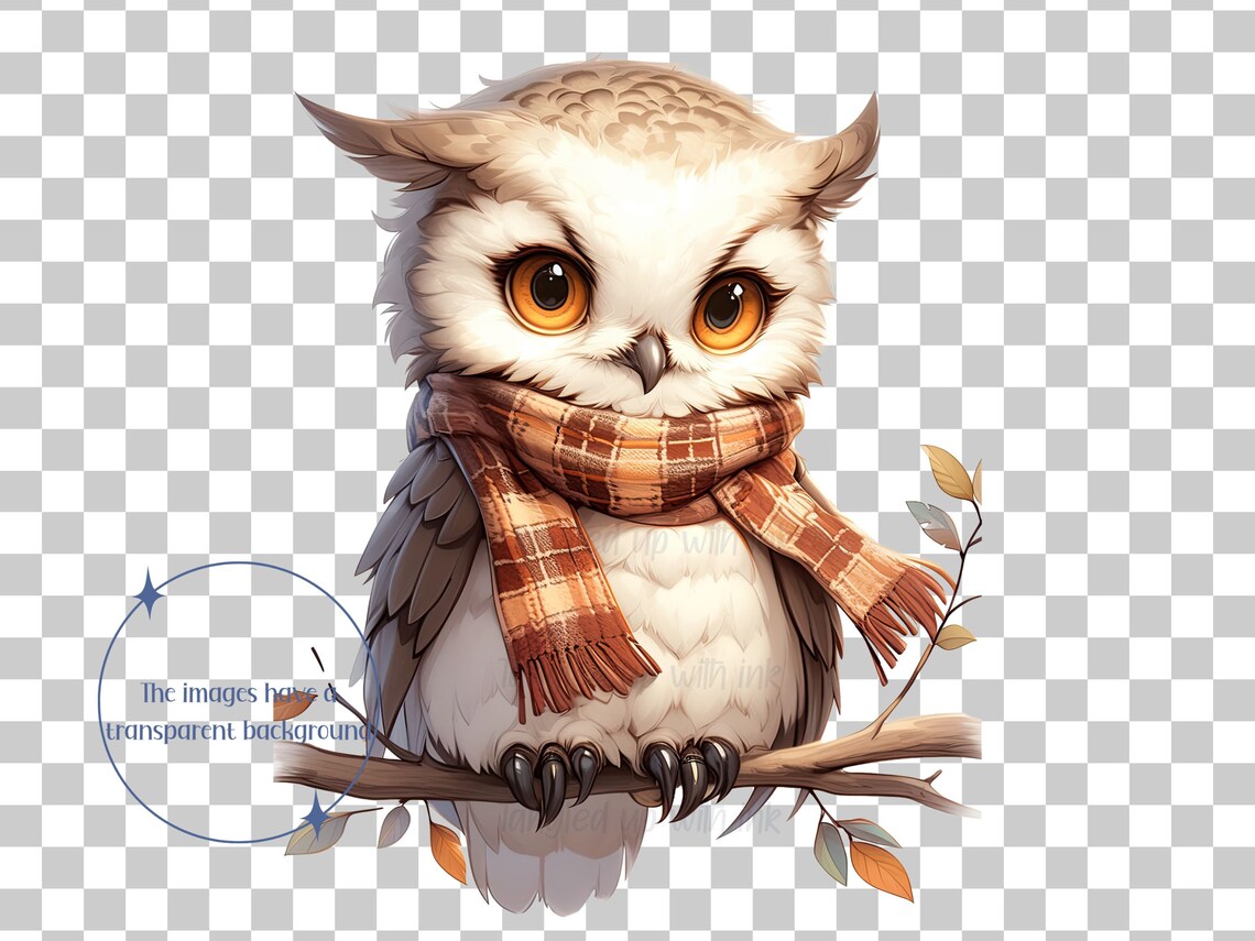 Owl Clipart Bundle PNG Digital Download Pretty Owls Bird Clip Art ...
