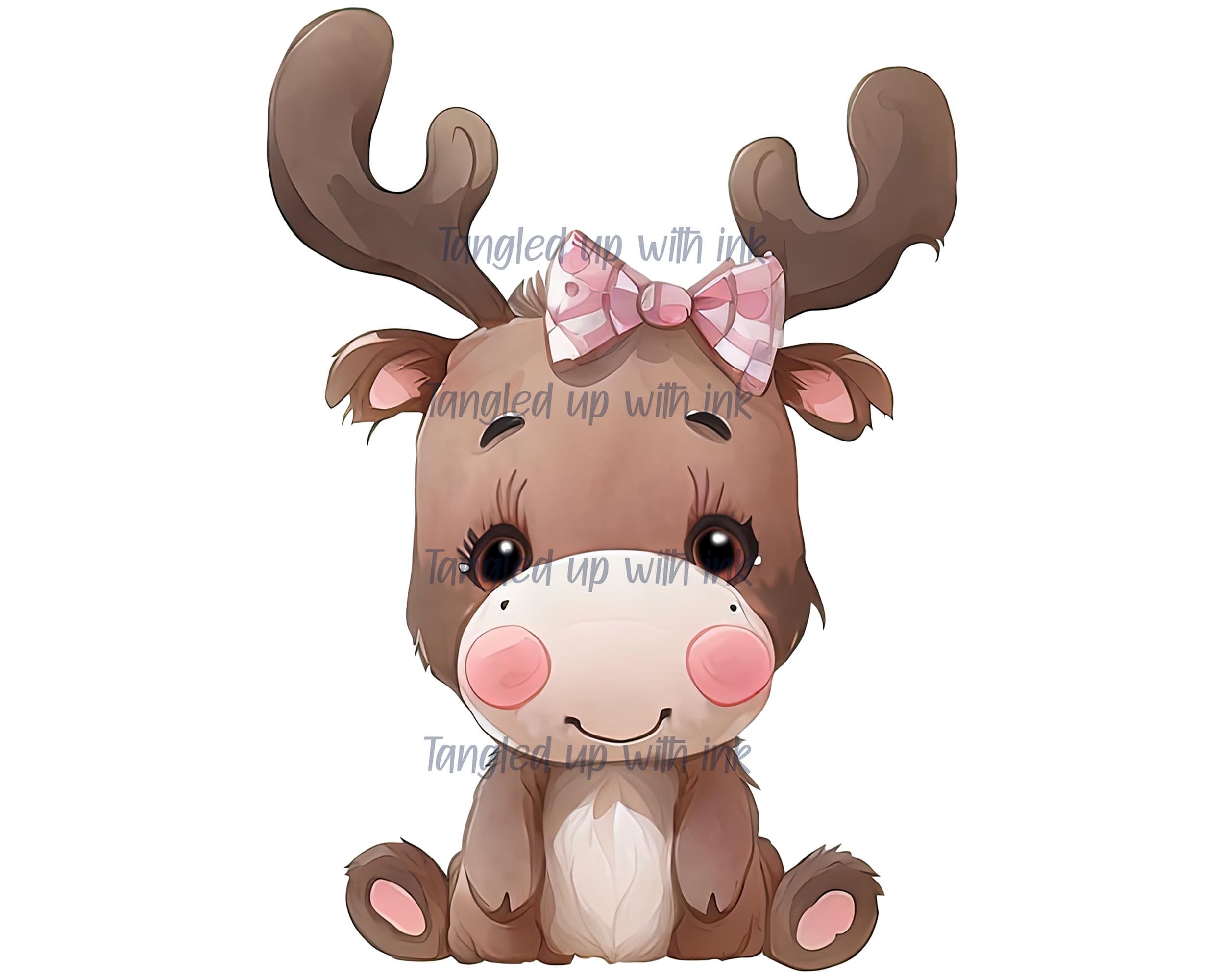 Cartoon Girl Moose