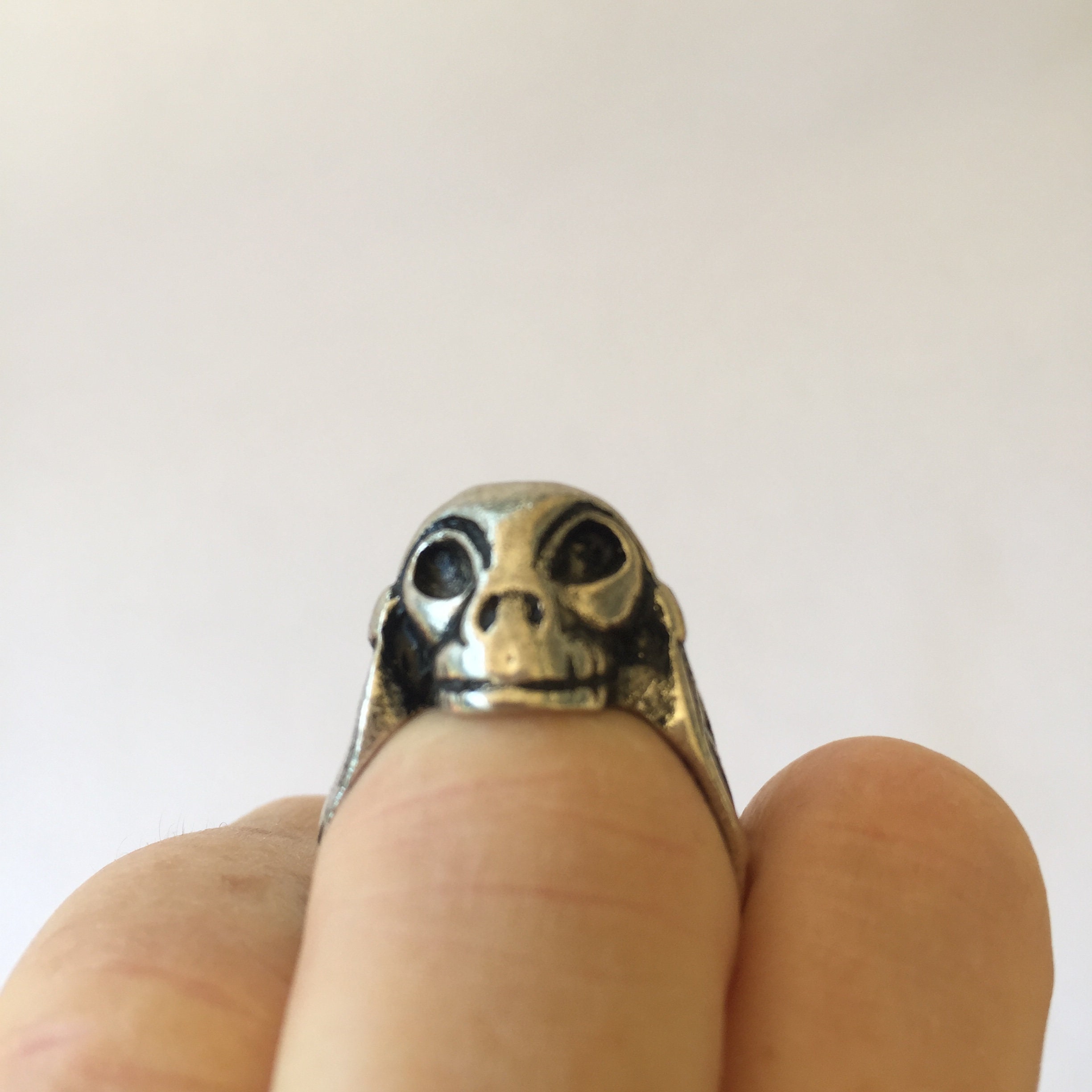 Silver Alien Skull Signet Ring Sci-fi Geiger 1980s Vintage - Etsy