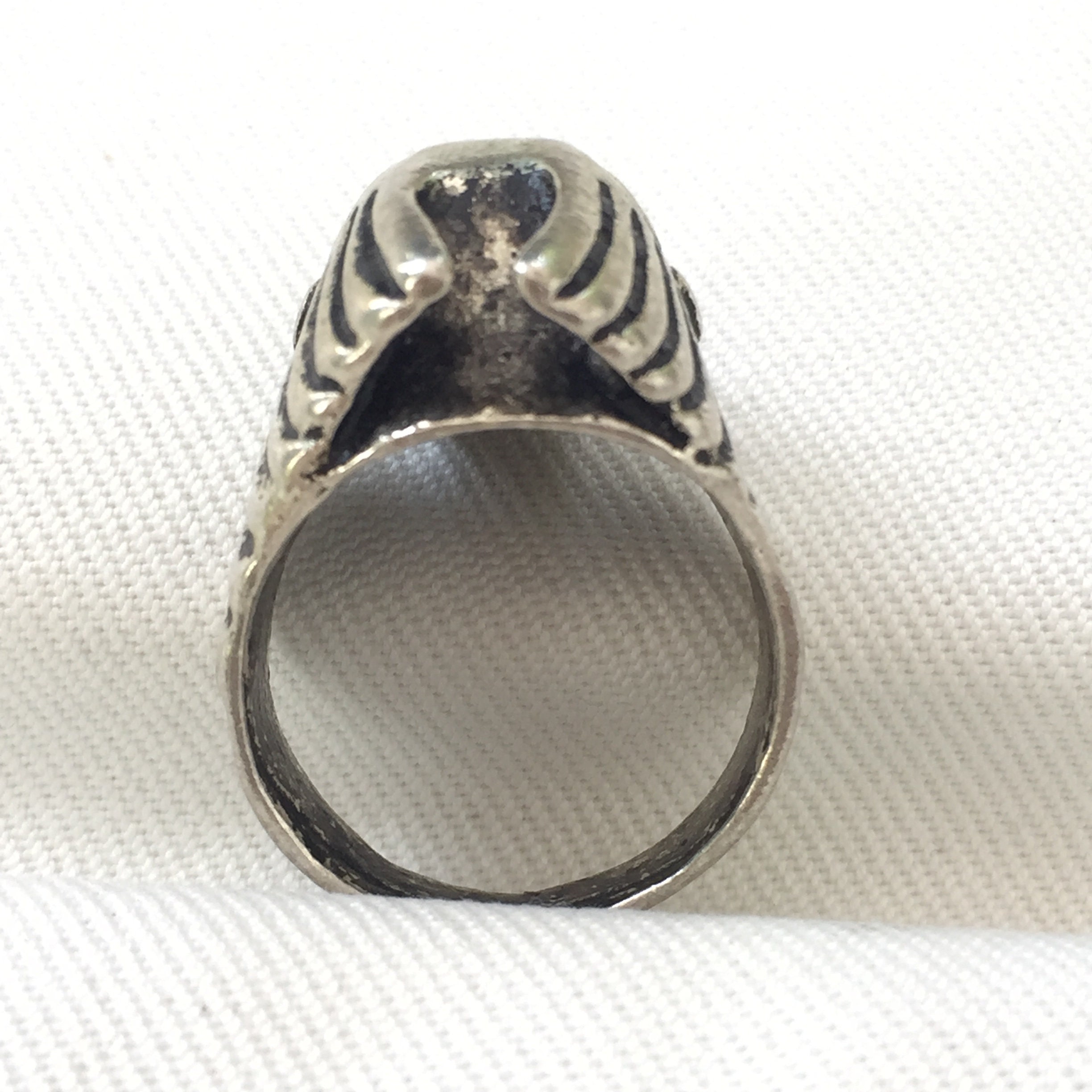Silver Alien Skull Signet Ring, Sci-fi, Geiger, 1980s Vintage ...