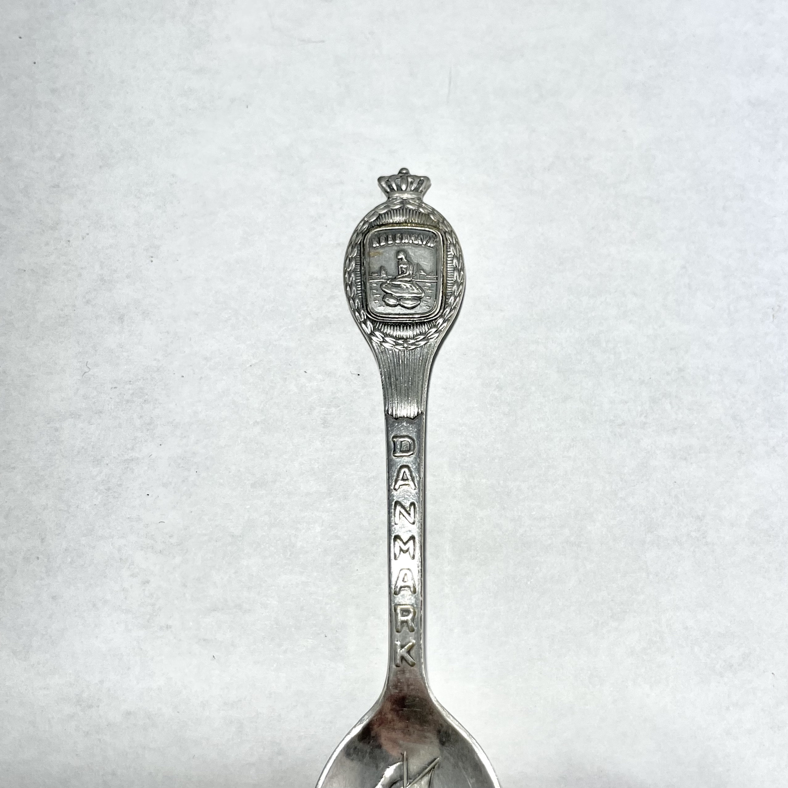 Danish Souvenir Spoon Silverplated Mermaid Vintage Mid-century Denmark ...