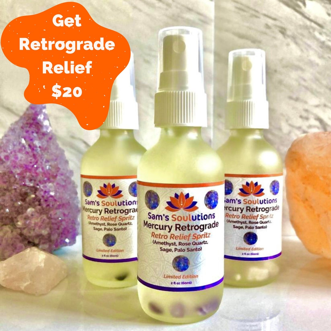Mercury Retrograde - Retro Relief Spritz Calming Energy Aura Spray to ...