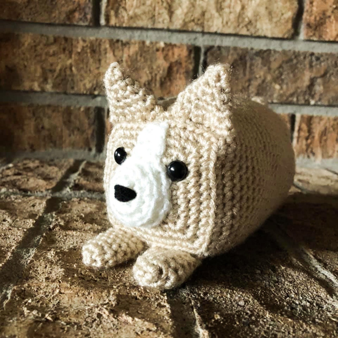 Cubed Sploot - Corgi Amigurumi Crochet Plush Toy - Etsy