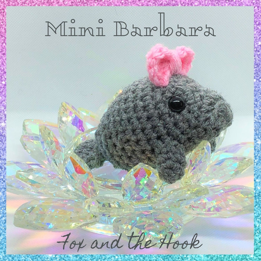 Mini Barbara Inspired Manatee - Amigurumi Crochet Plush Toy - Etsy
