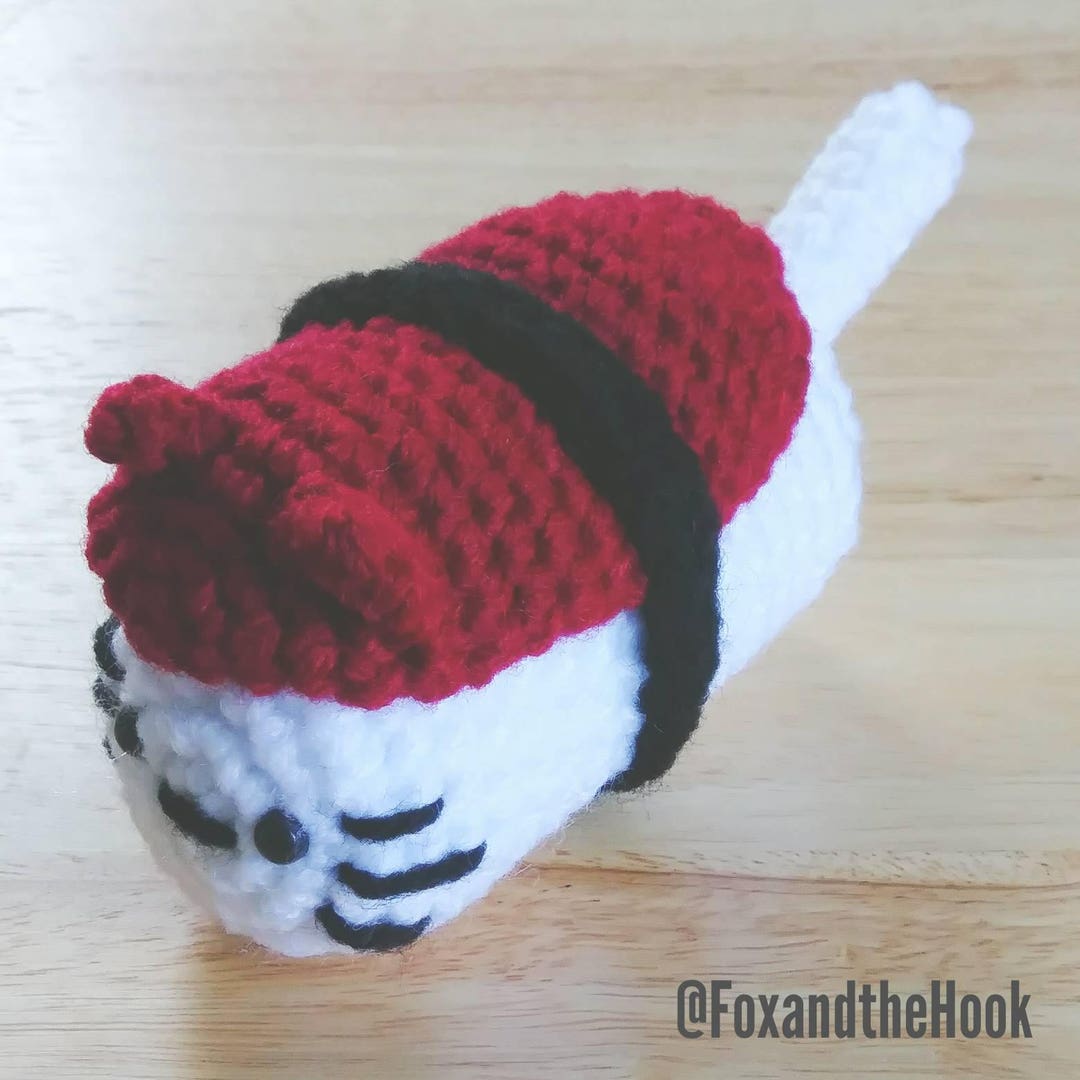 Sashimi Sam Sushi Cat Amigurumi Plush Toy - Etsy