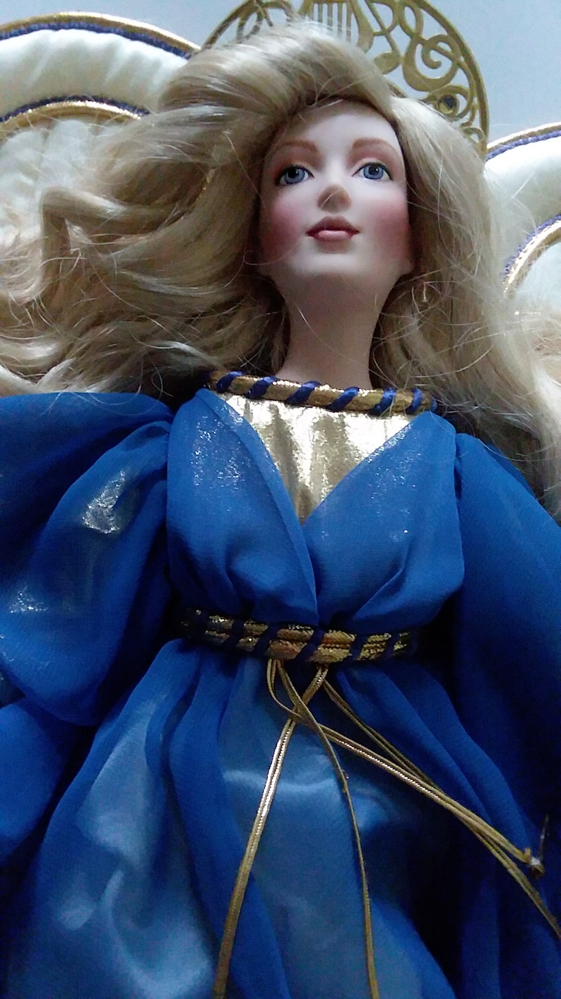Angel Collectable Porcelain Doll Etsy
