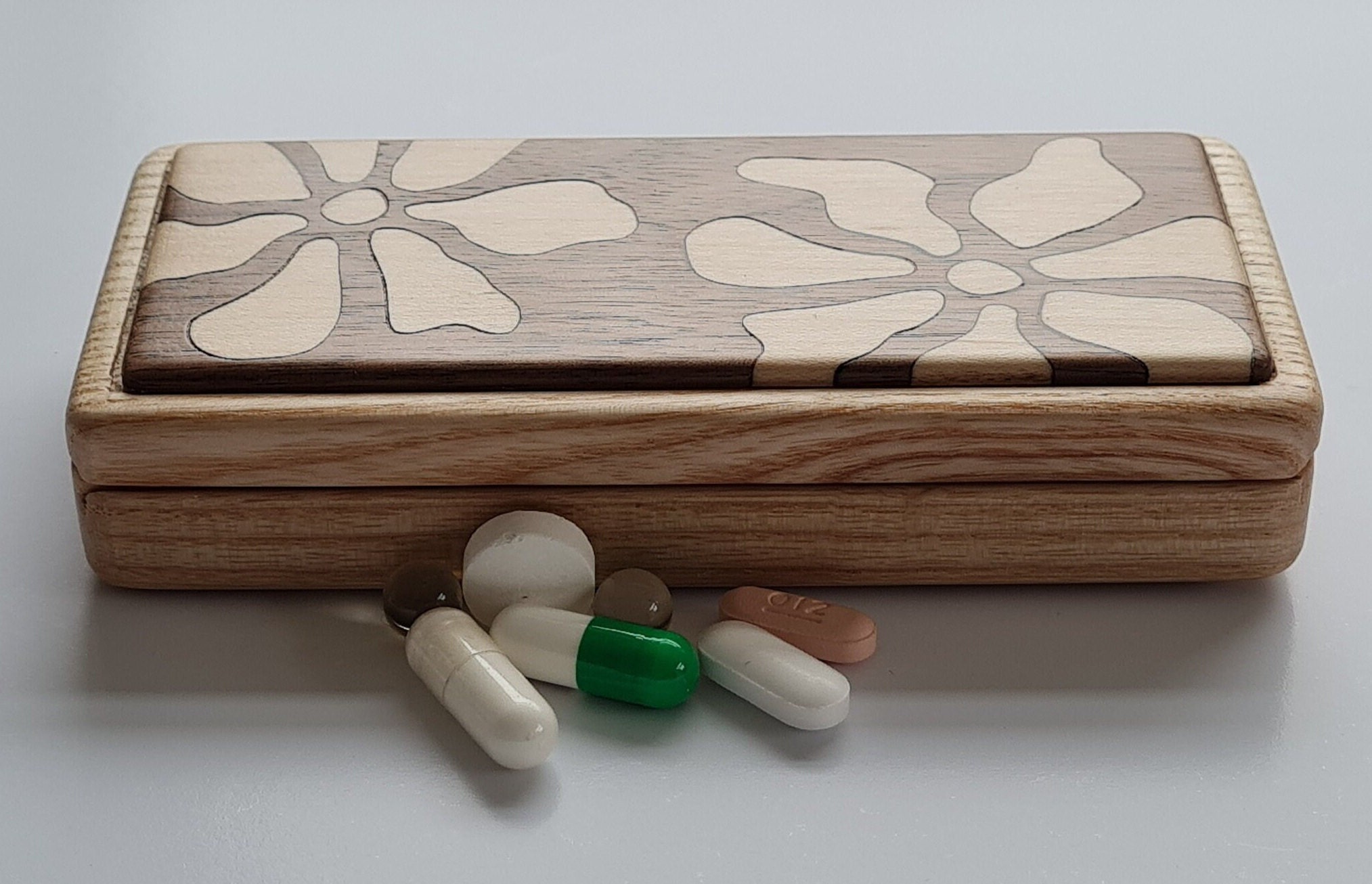Wooden 7 Day Pill Box, Pill Case, Pill Organizer, Handmade Pill Box ...