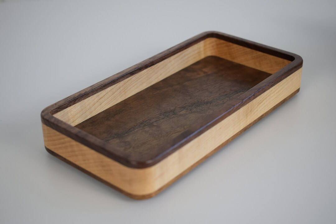 Wooden Desk Tray, Desk Organiser, Office and Desk Storage, Gift for Him ...