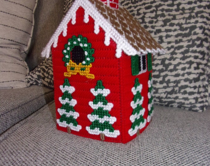 Christmas Tree Birdhouse Tissue Box Cover - Etsy