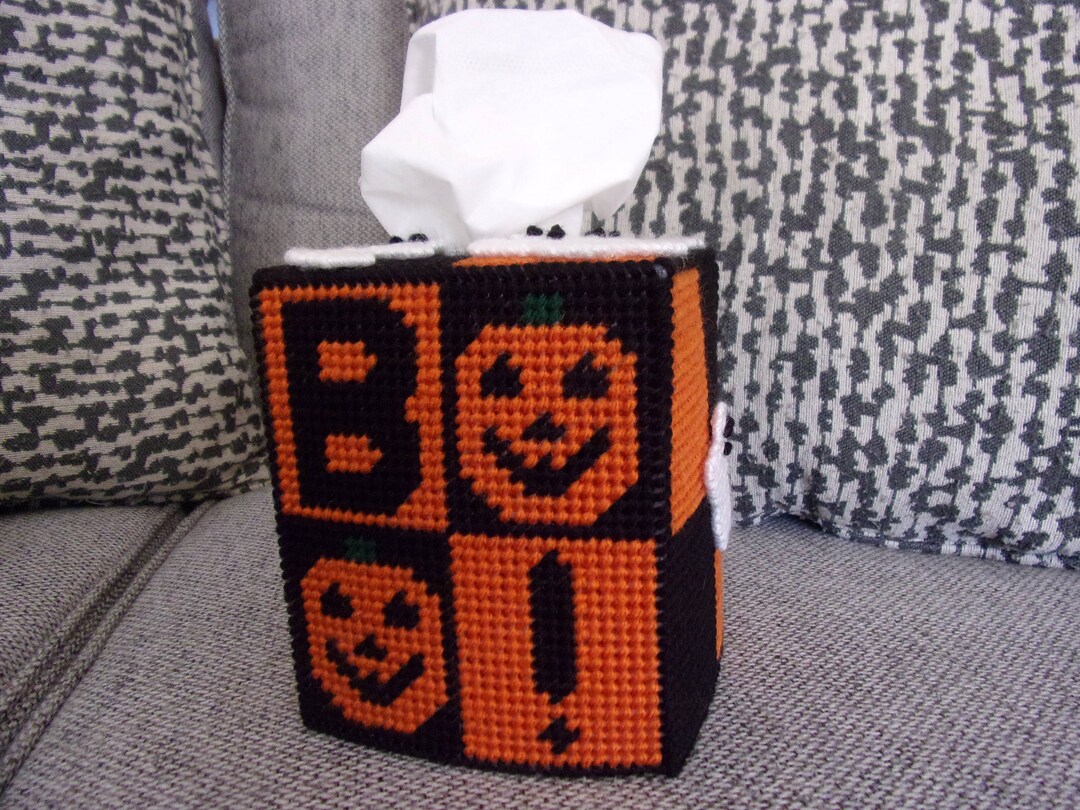 Boo! Tissue Box Cover - Etsy