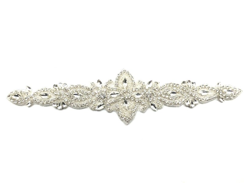 Silver Rhinestone Bridal Belt Wedding Dress Sash Diamante Belt - Etsy UK