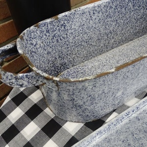 Vintage Gray Speckled Enamel Fish Steamer Pan With Lift-out Tray and ...