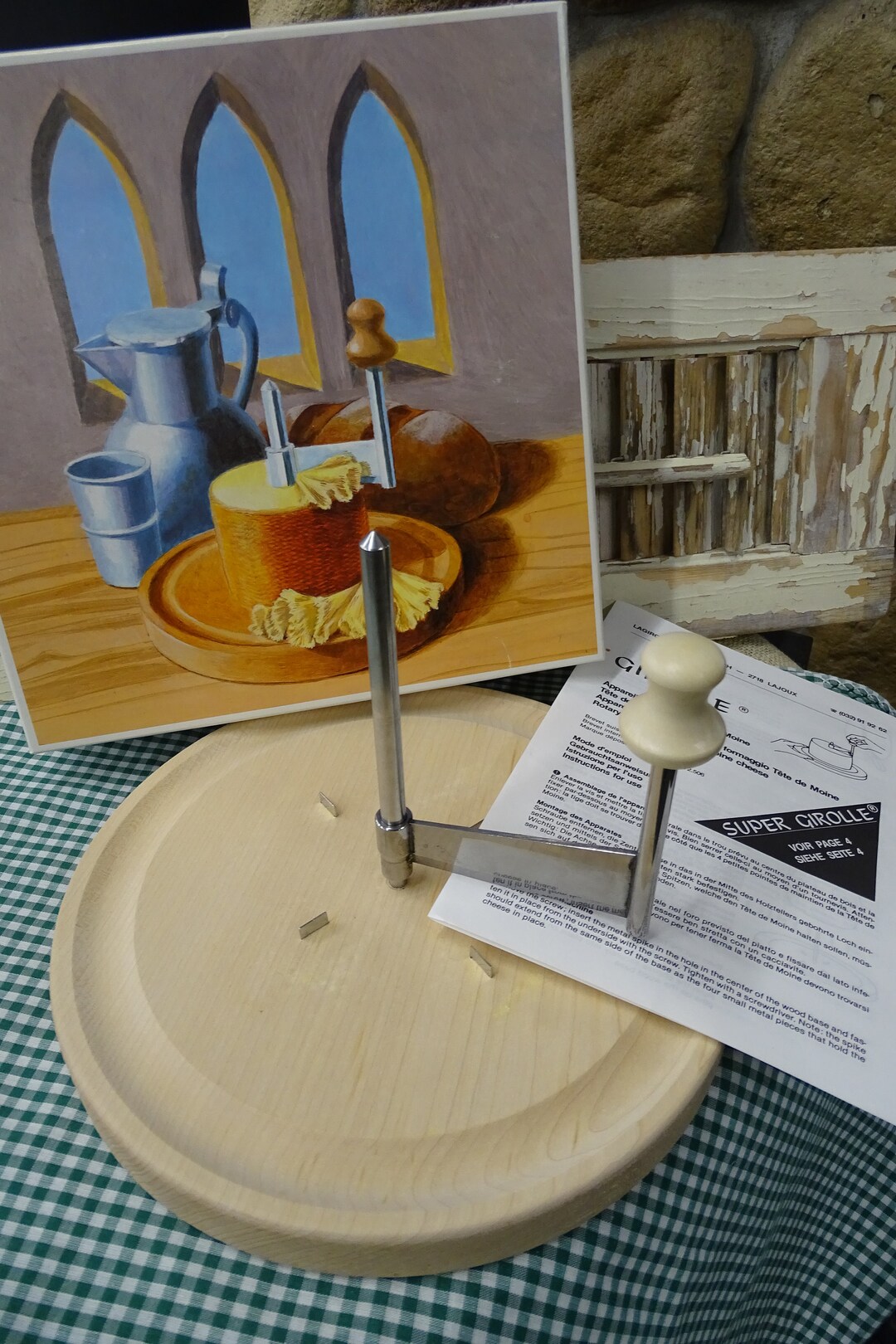 Retro Girolle Rotary Cutter for Tete De Moine Cheese With Original Box ...