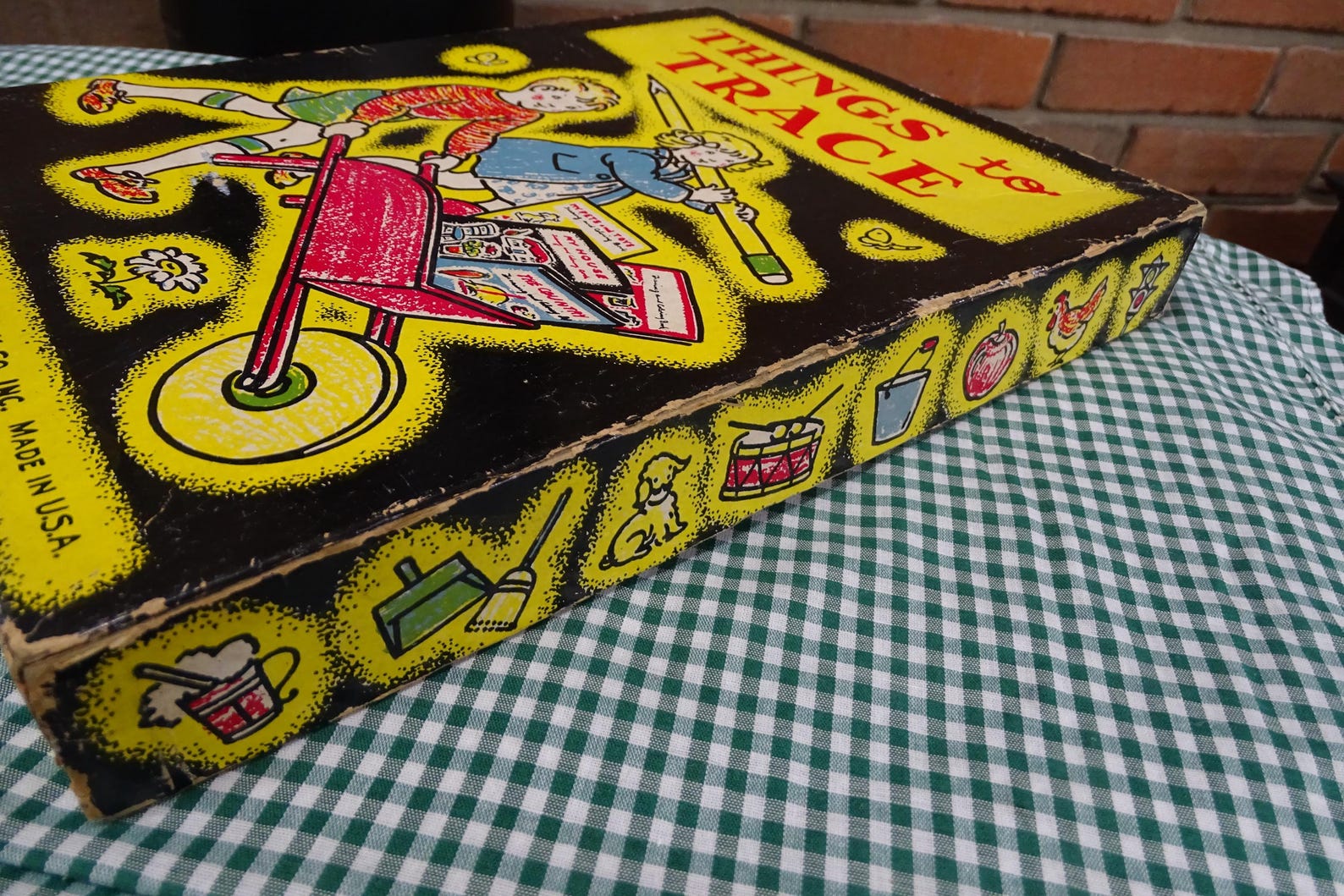 Vintage Children's Activity Books, 1944 Things to Trace, Connect the ...