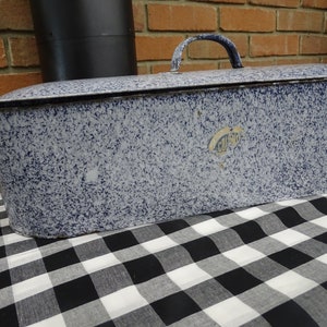 Vintage Gray Speckled Enamel Fish Steamer Pan With Lift-out Tray and ...