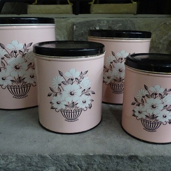 Pink Canisters - Etsy