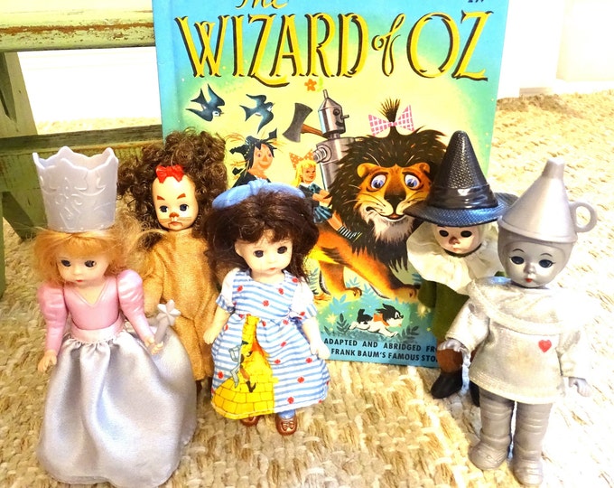 Vintage Wizard of Oz Madame Alexander Mini Doll Collection and Book ...