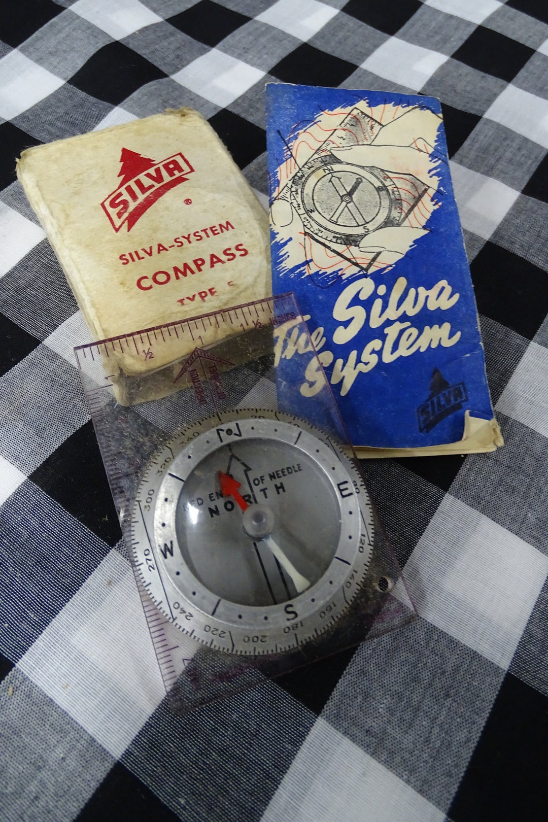Vintage Silva System Compass Type 5 With Original Box/complete - Etsy