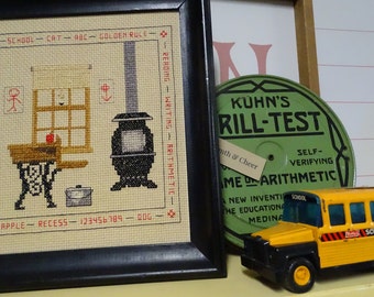 Teacher Cross Stitch - Etsy