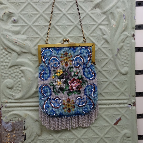 Antique Beaded Purse - Etsy