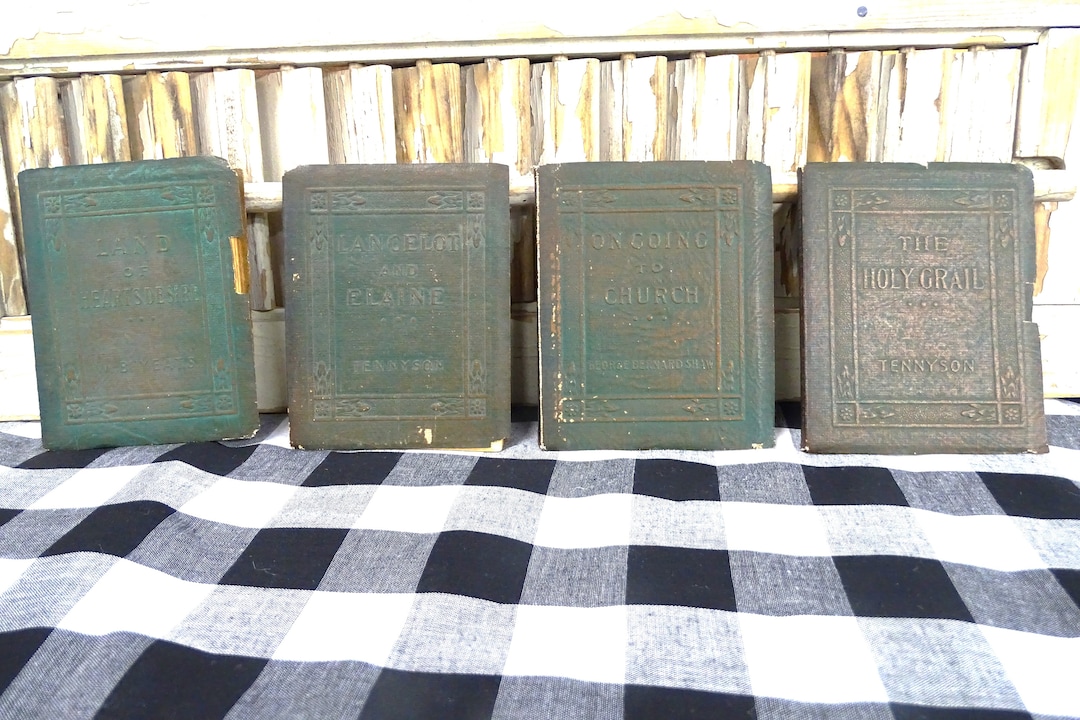 Antique Little Leather Library: Miniature Classic Books, Set of 4 - Etsy