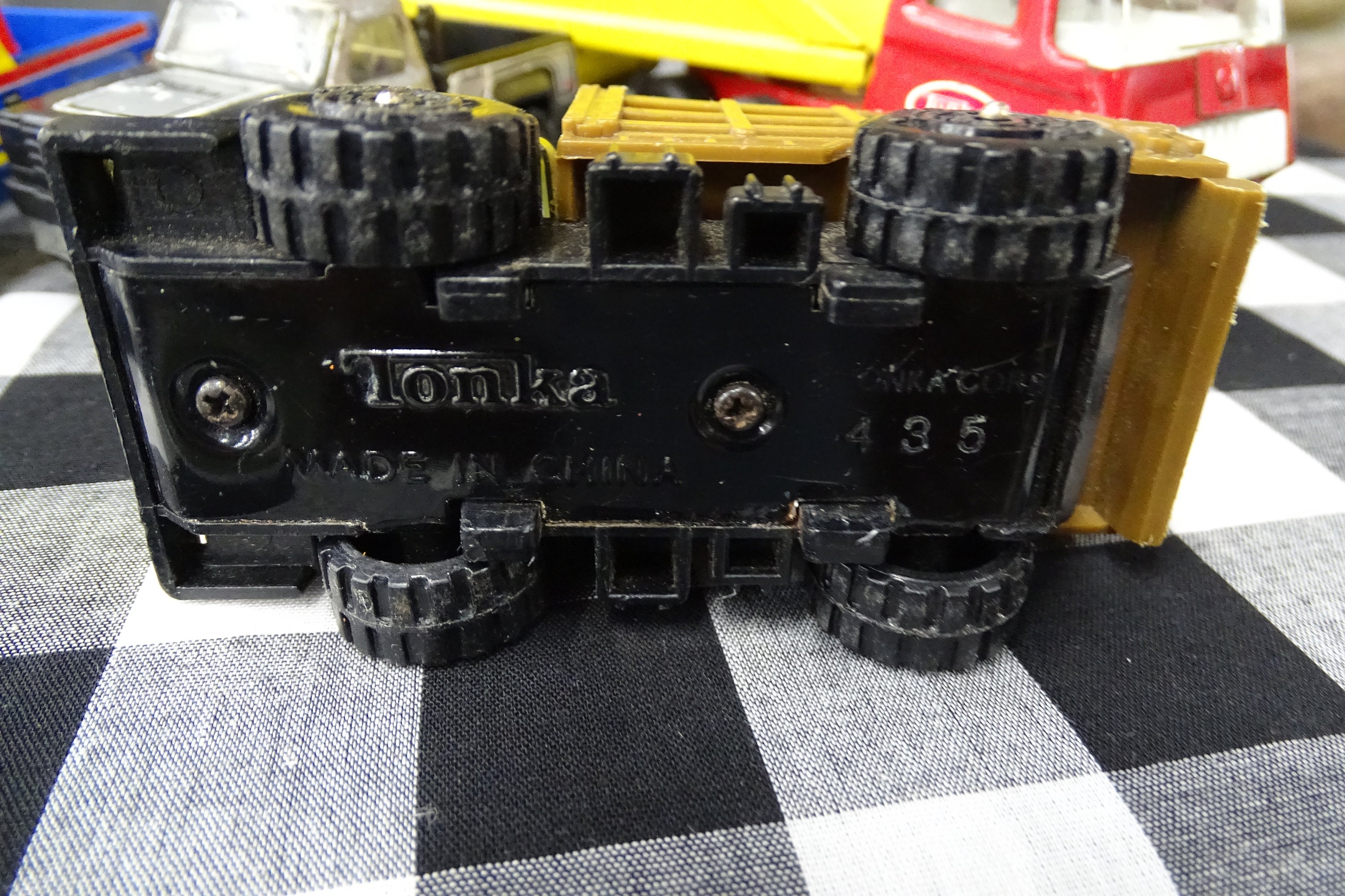 Vintage Tonka Truck Set; Bottom Dump Road Truck, 3 Pick Up Trucks ...