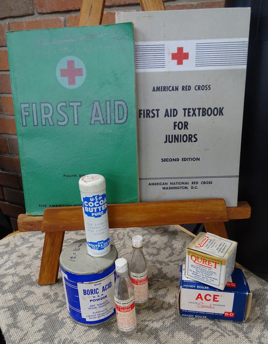 Vintage Red Cross First Aid Manuals & Supplies Set - Etsy