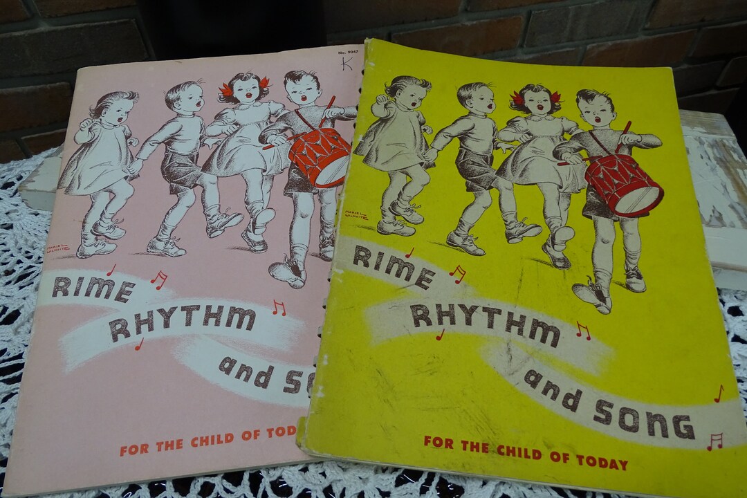 Vintage Children's Song Book Set: 1940s & 1970s Editions - Etsy