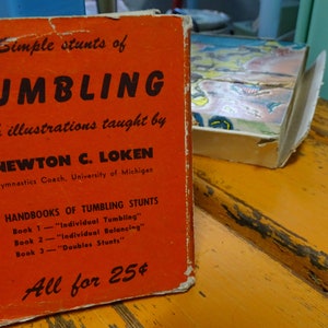 Vintage Gymnastics Tumbling Handbook Set: 1940s Athletic Institute ...