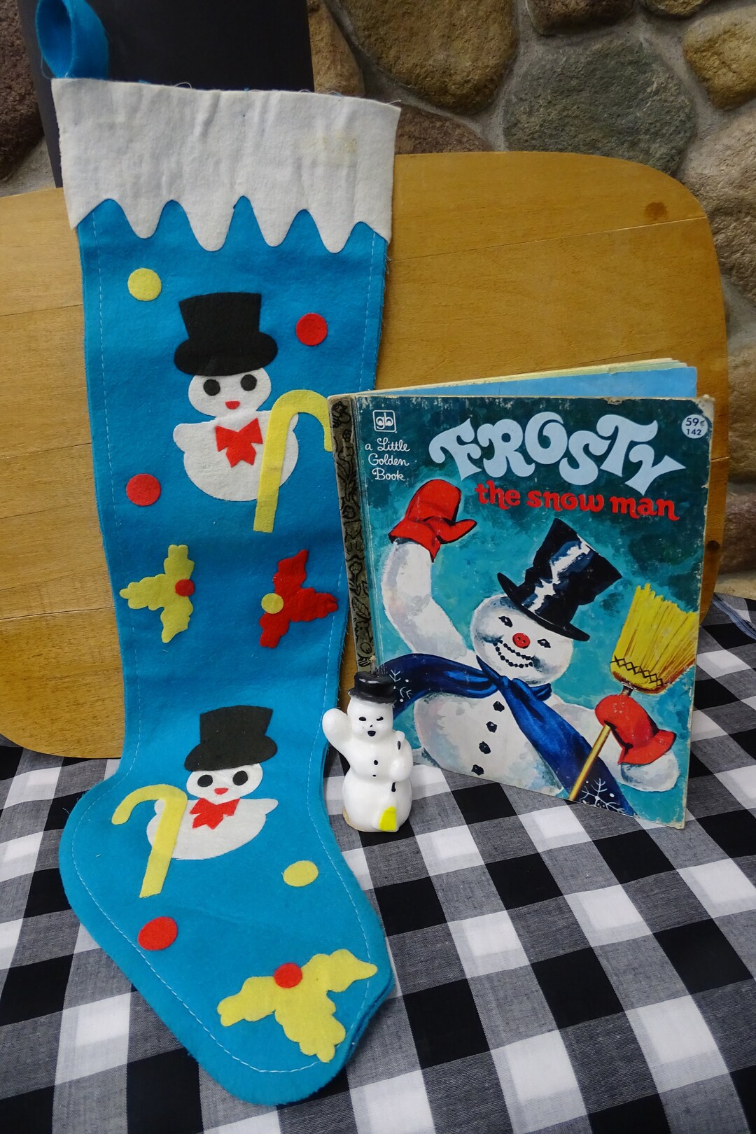 Vintage Frosty the Snowman Gift Set; Frosty the Snowman Little Golden ...