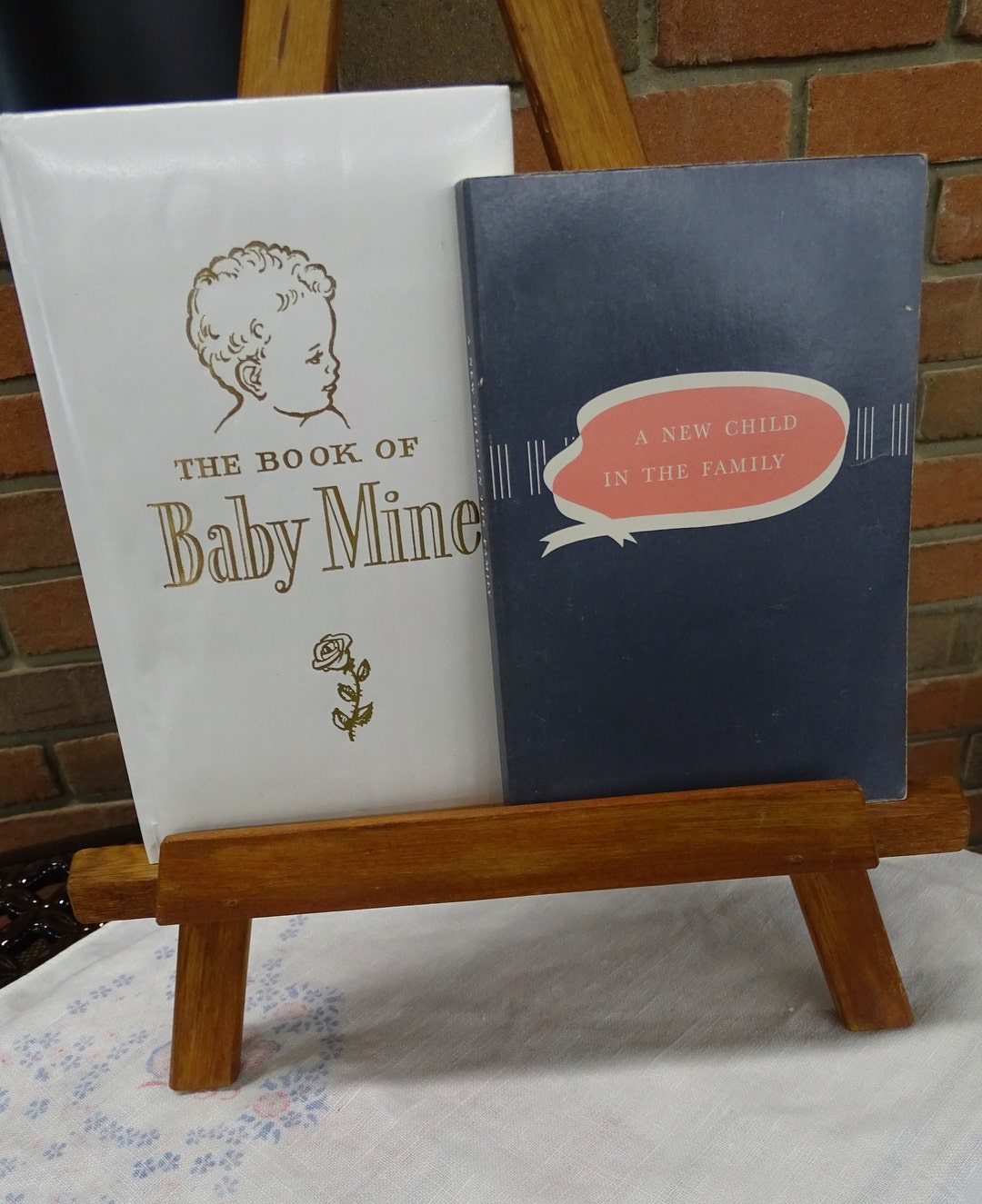 Set of Two Vintage 1960s Baby Books a New Child in the Family and the ...