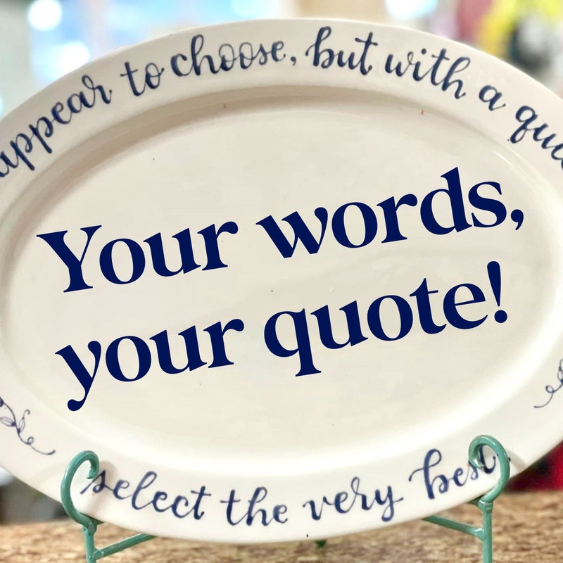 Personalized Platter - Etsy
