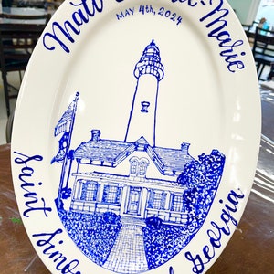 Ceramic Custom First Home Chapel Family Bride Groom Engagement ...
