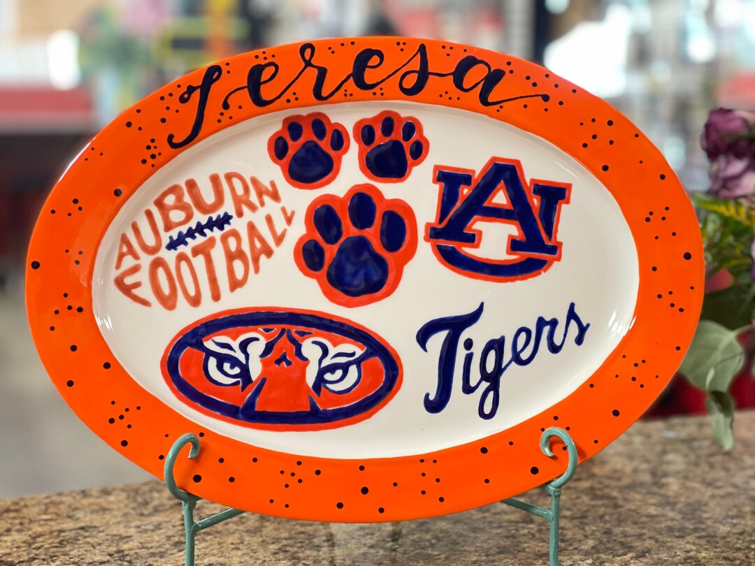Custom Ceramic School Mascot Platter, Personalized College Graduation ...