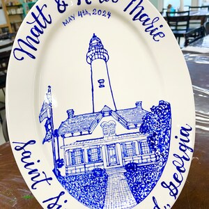 Ceramic Custom First Home Chapel Family Bride Groom Engagement ...