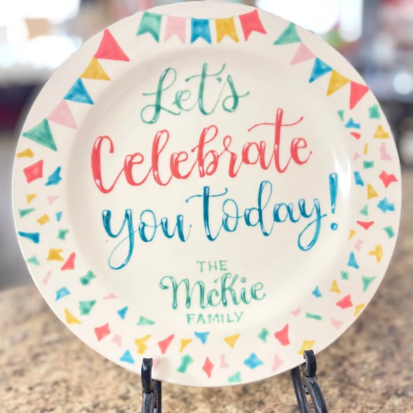 Celebration Plate - Etsy