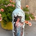 Handcrafted Decoupaged Bottle: Vintage Lady Shabby Chic Home Decor - Etsy