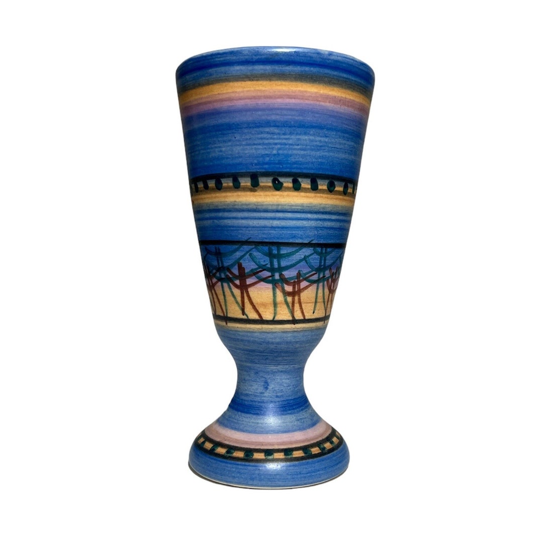 Vintage Vallauris by Michel Gorgeon Vase Chalice Faience - Etsy
