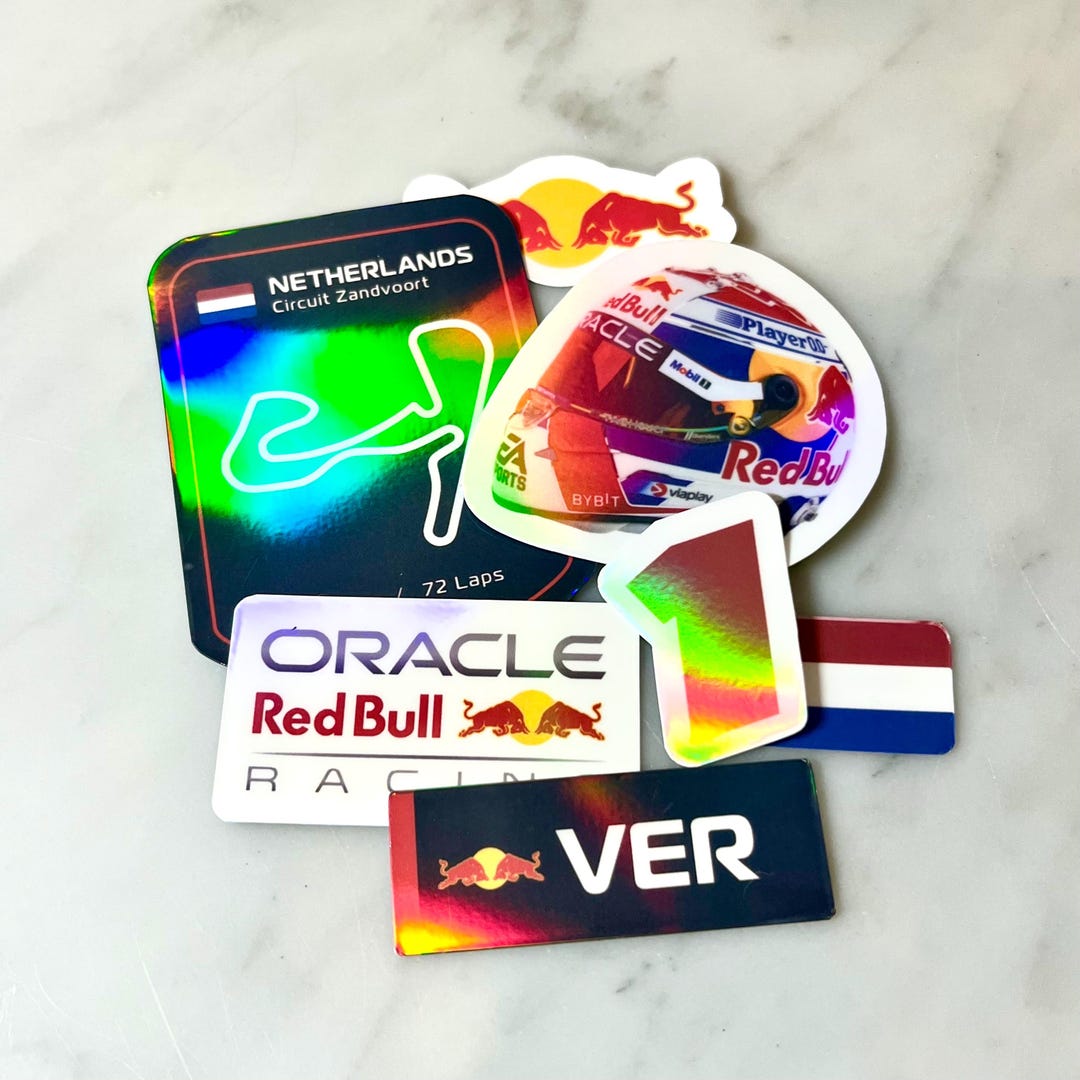 Max Verstappen Set Holographic Vinyl Stickers - Etsy