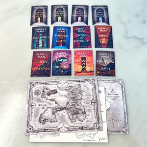Book Cover and Map Sticker Set Sarah J. Maas, ACOTAR, TOG, Crescent ...