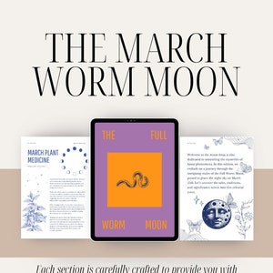 The March Full Worm Moon Ritual Guidebook Zine - Etsy