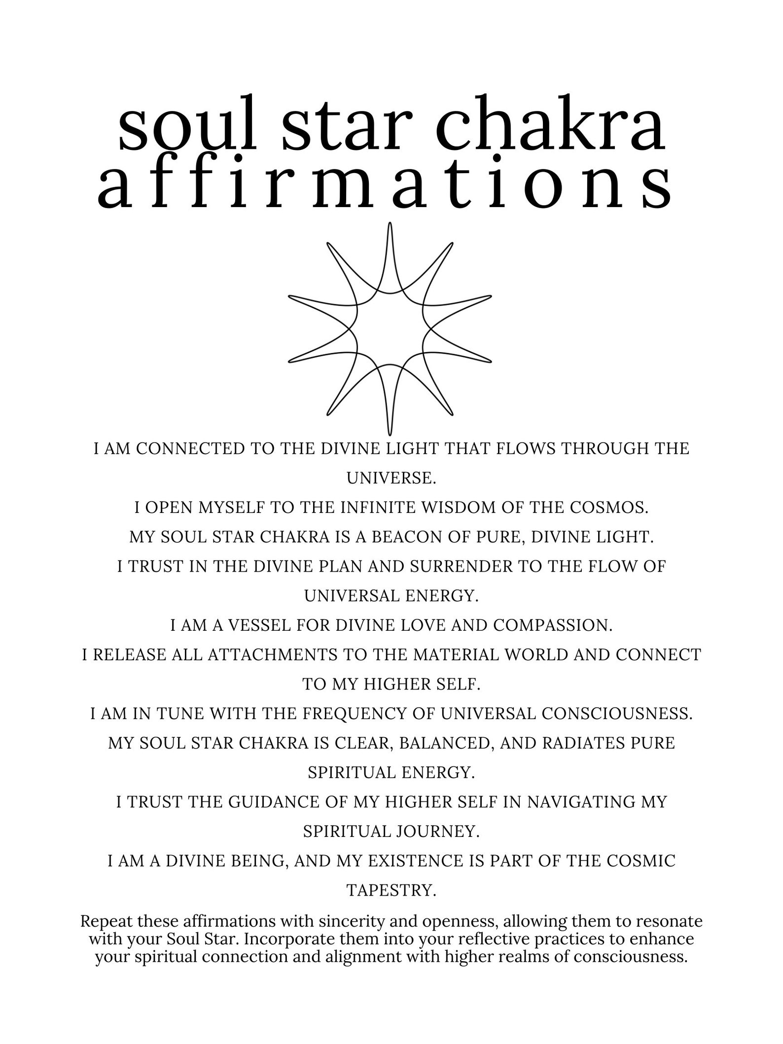 Soul Star Chakra Affirmations Chakra Healing Reiki Healer Reiki Master ...