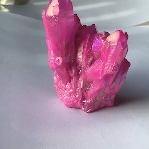 Hot Pink Angel Aura Quartz Crystal Cluster- Pure Love - Etsy