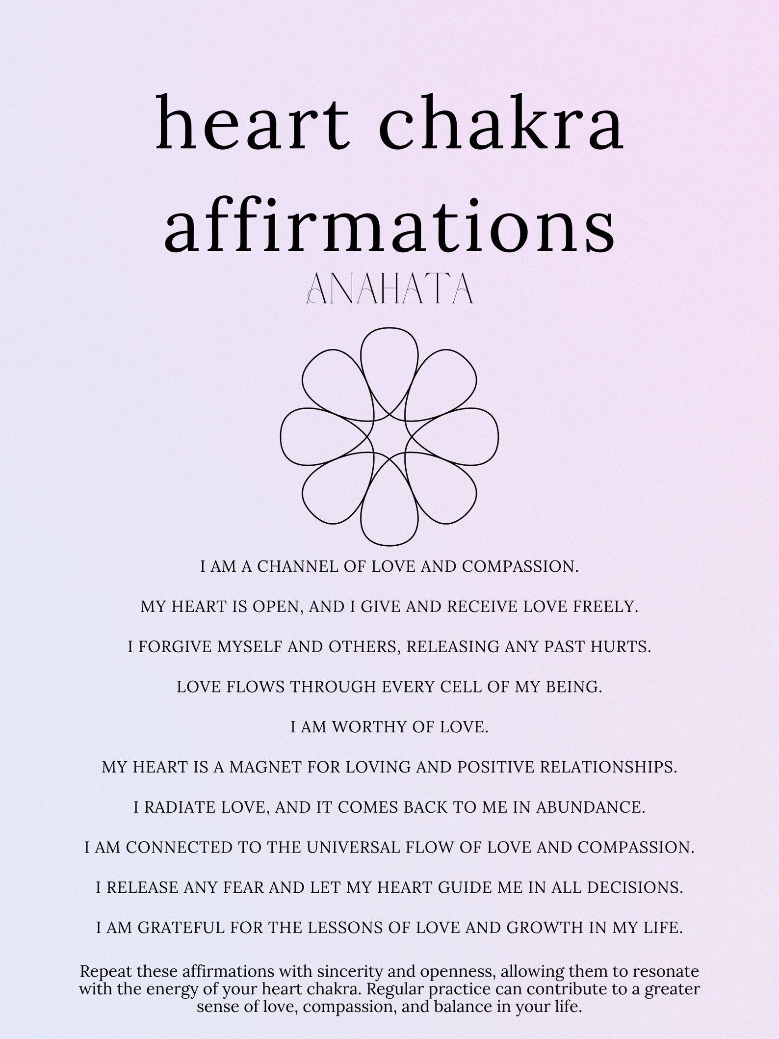 Heart Chakra Affirmations | Energy Healers | Energy Healing | Reiki ...