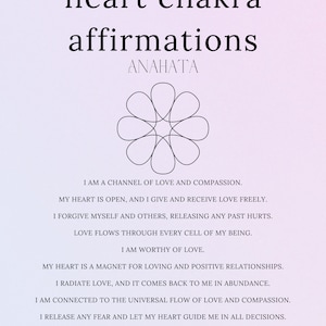 Heart Chakra Affirmations | Energy Healers | Energy Healing | Reiki ...