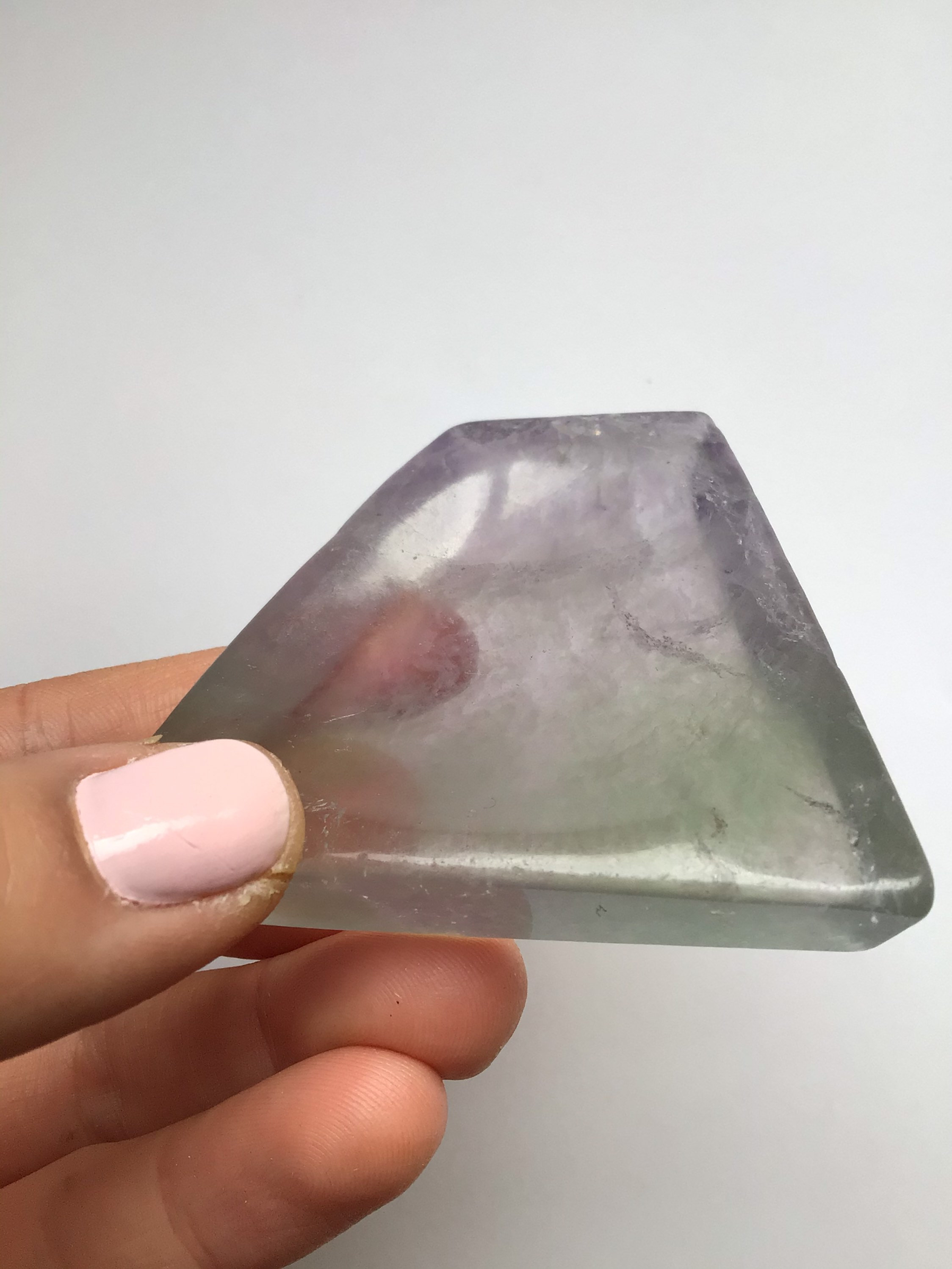 Rainbow Fluorite Dish Fluorite Crystal Bowl Cleansing | Etsy