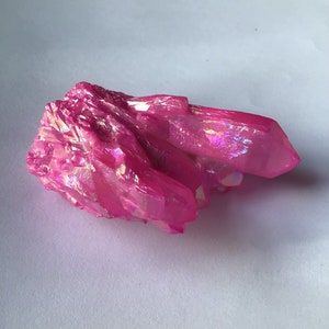 Hot Pink Angel Aura Quartz Crystal Cluster- Pure Love - Etsy