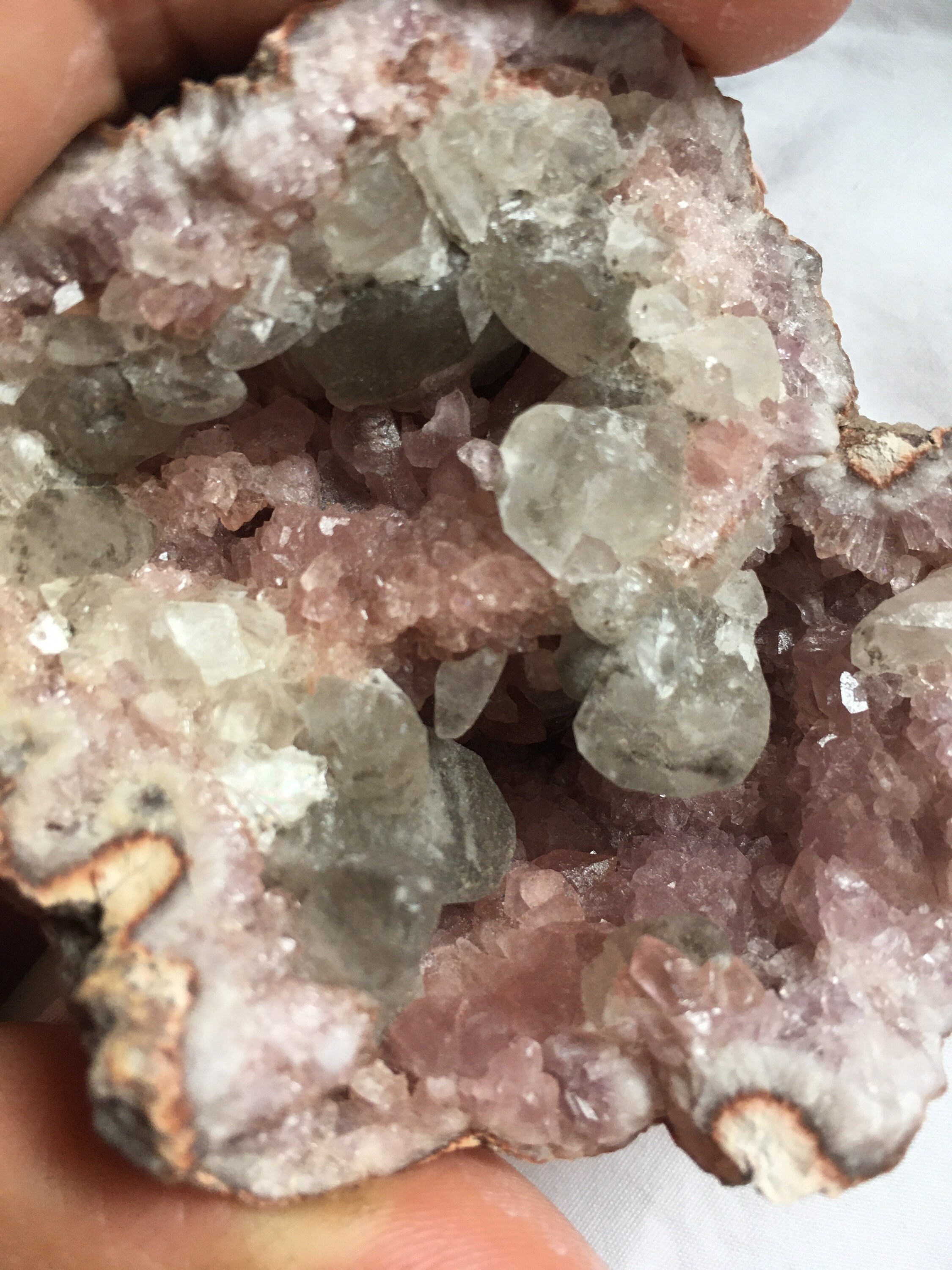 Geoda de amatista rosa / cristal de amatista rosa / amatista de lavanda ...