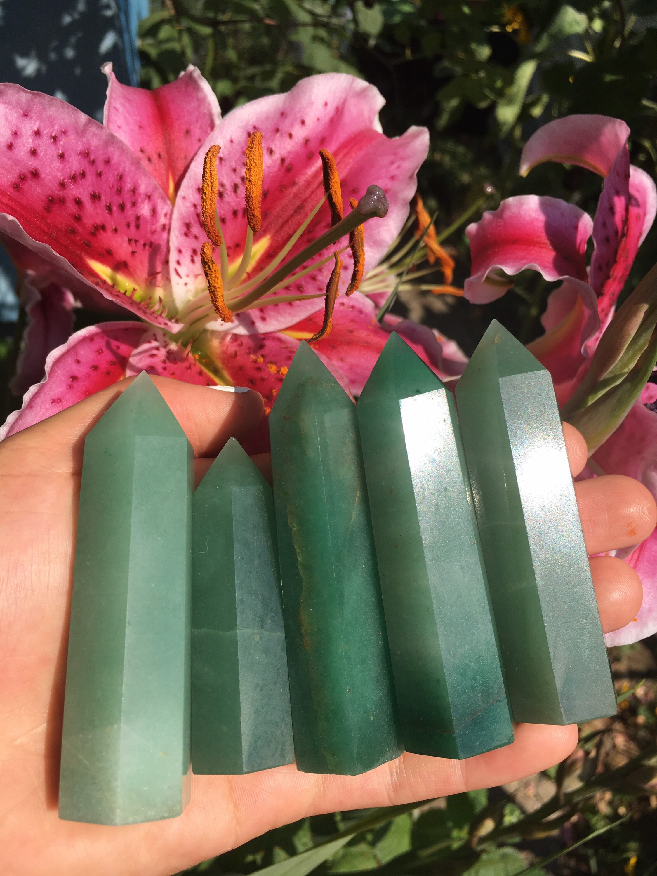 Pretty Green Aventurine Towers - CREATIVITY - CONFIDENCE - Success ...