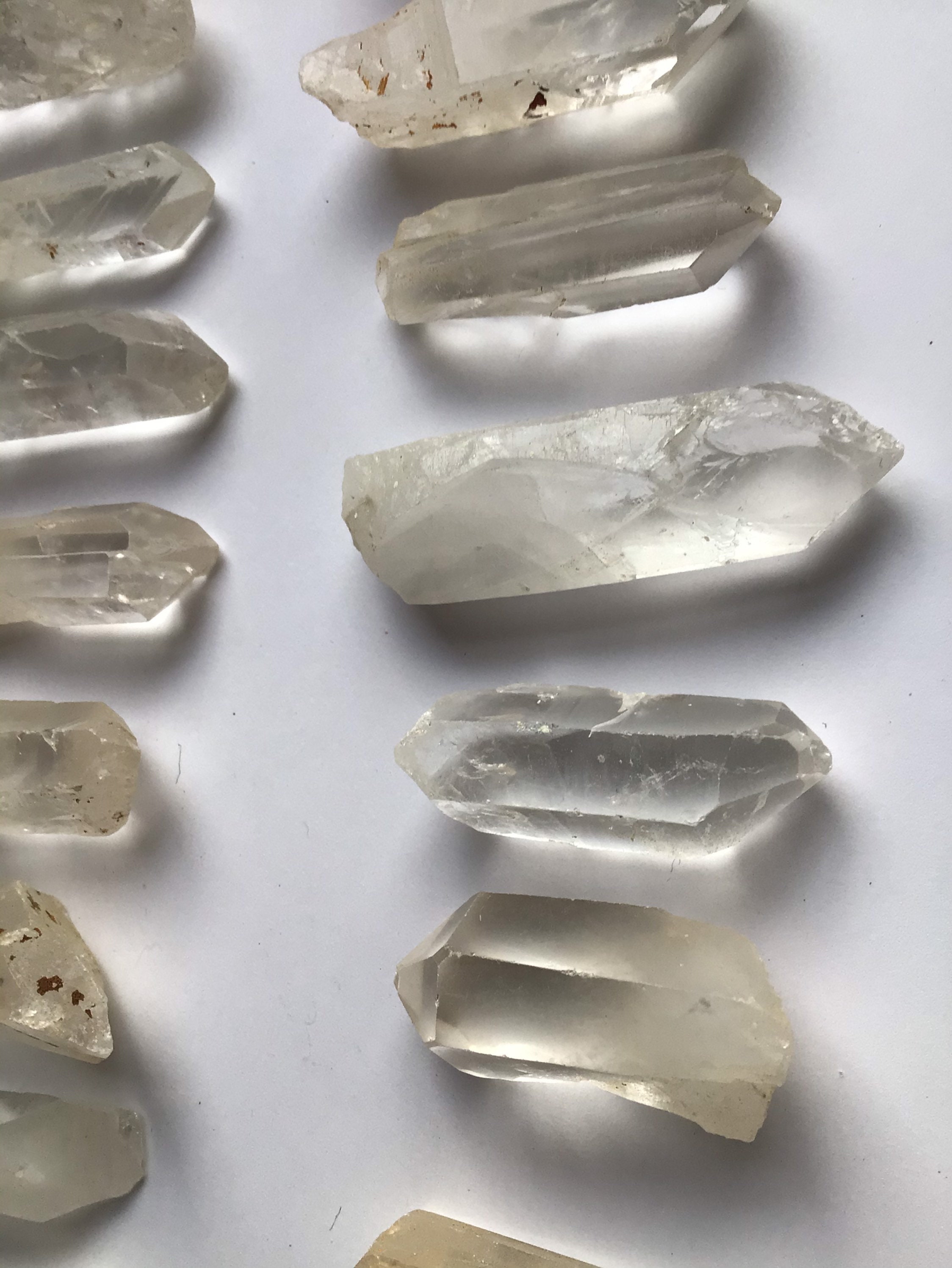 Rough Clear Quartz Crystal Shards/Points Clear Quartz | Etsy
